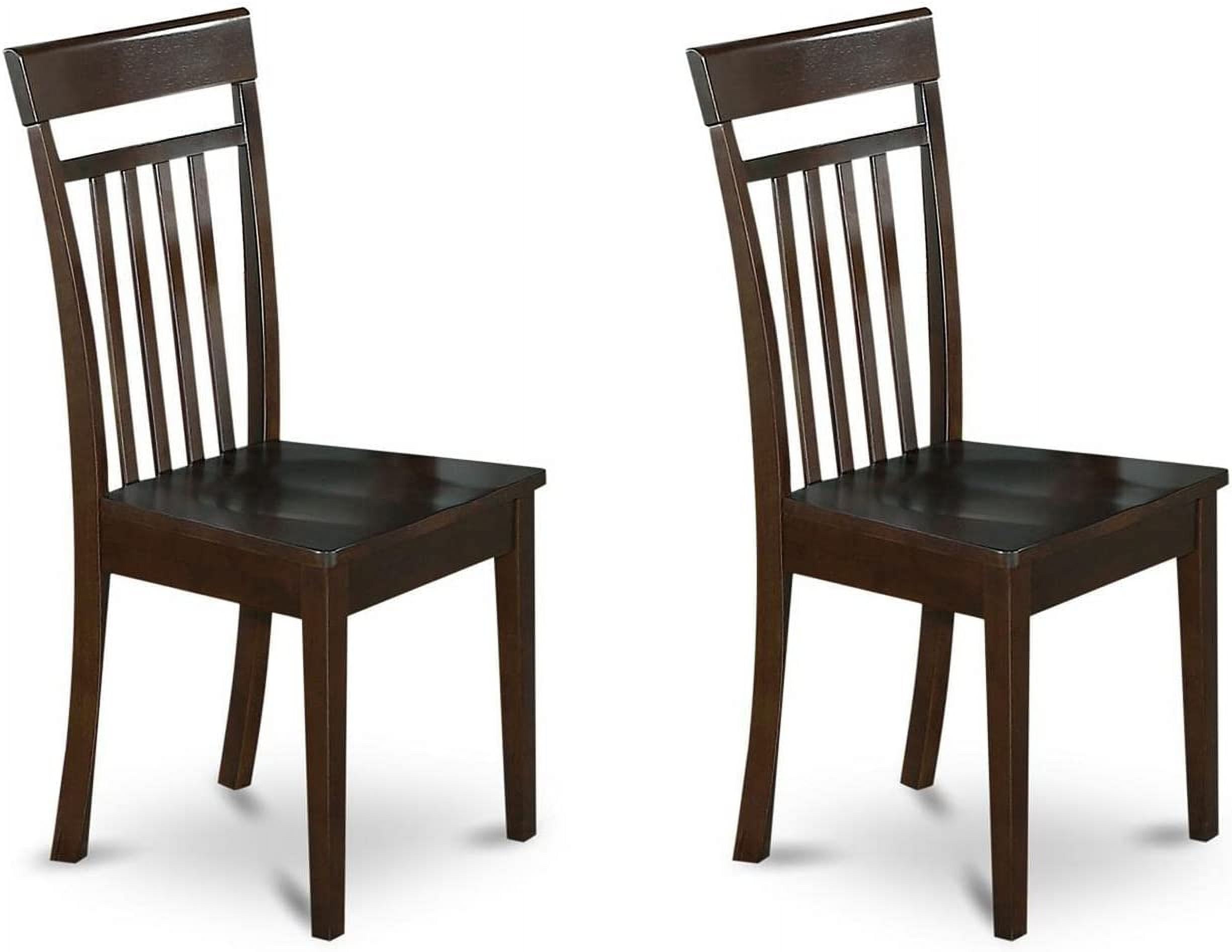 East West Furniture CAC-MAH-LC Capri Kitchen Dining Chairs - Faux ...