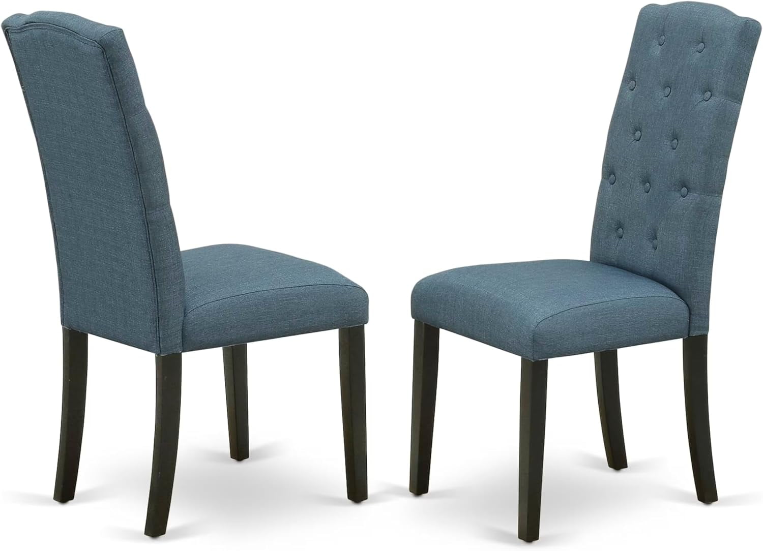 East West Furniture CEP1T21 Celina Parson Dining Room Chairs - Button ...
