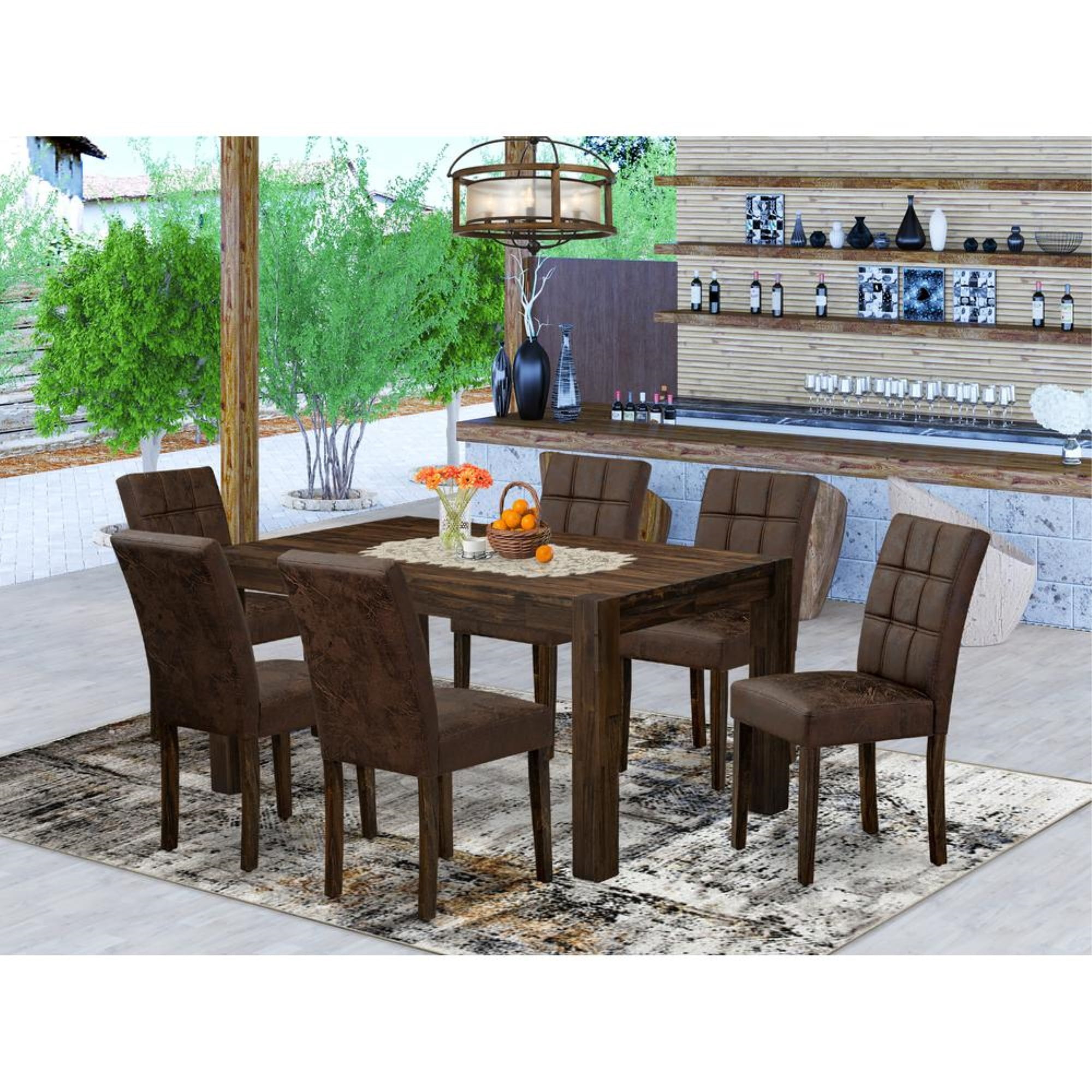 7 Piece Dining Table Set contain A Dinning Table - Walmart.com