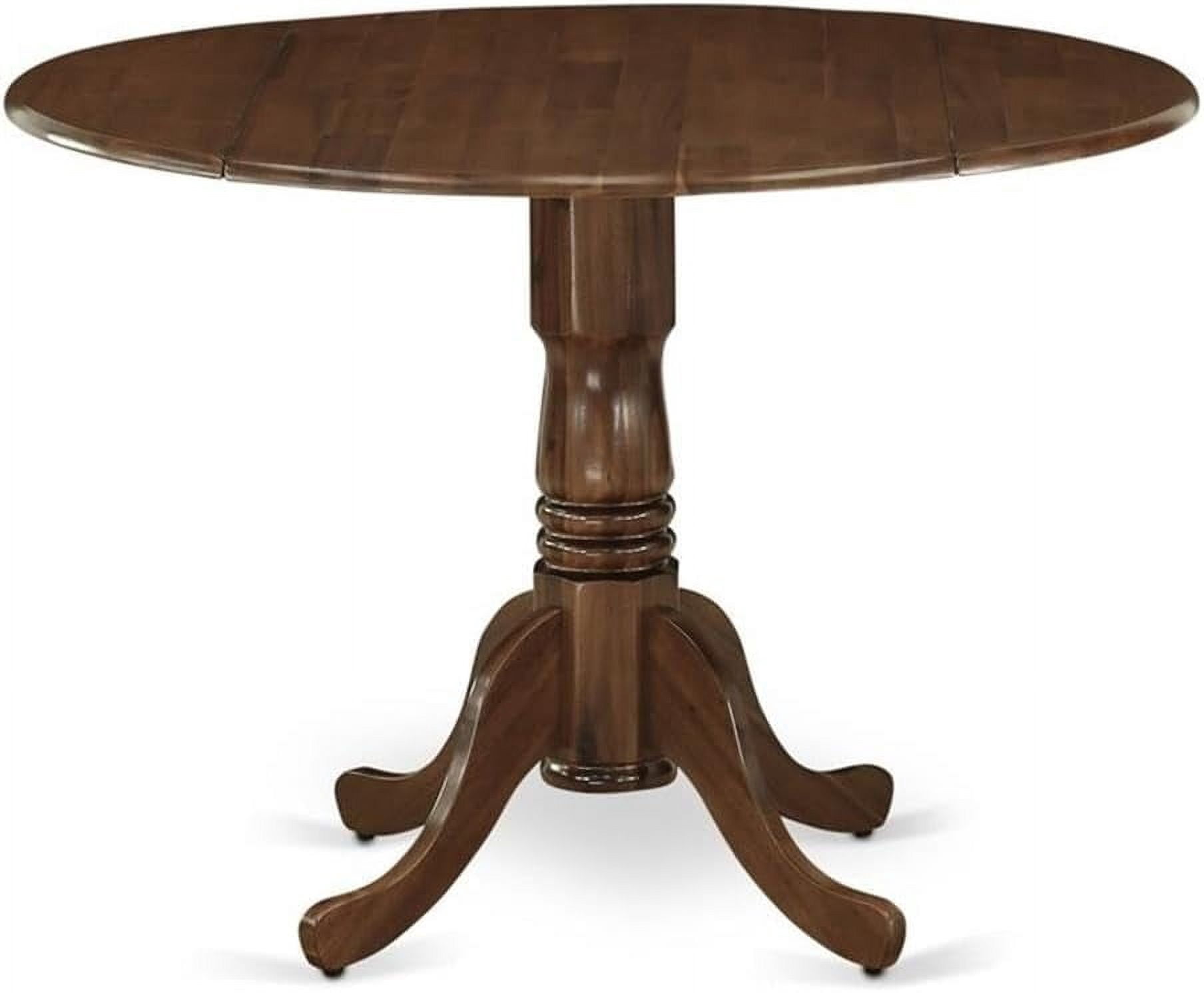 East West Furniture DLT-ABK-TP Dublin Dining Table - a Round Wooden ...