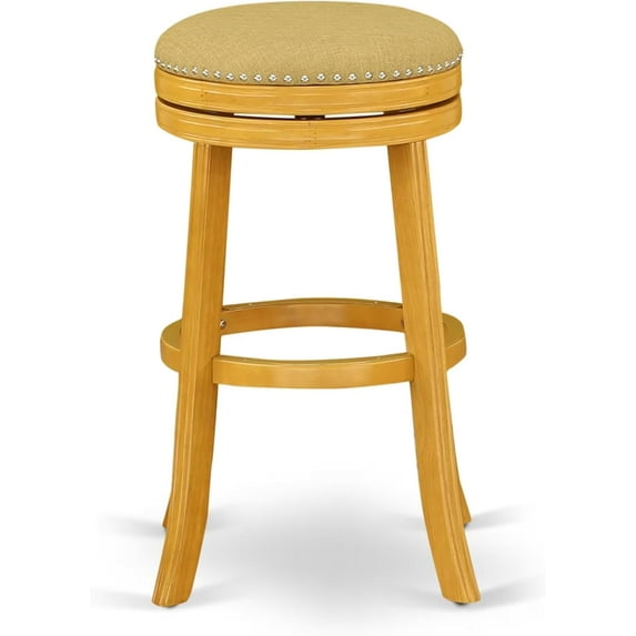 East West Furniture DVS030-416 Devers Counter Height Barstool - Round ...
