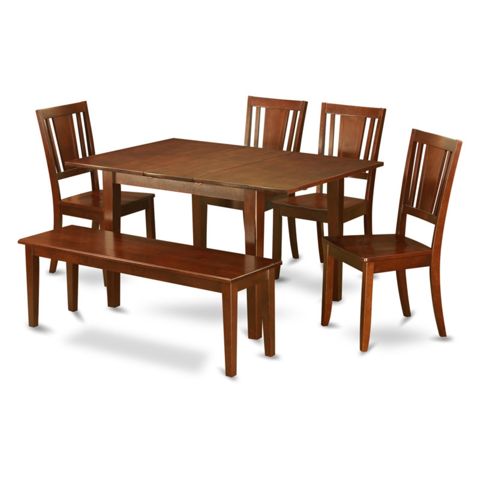 East West Furniture Dining Room Table Set- a Rectangle Kitchen Table ...