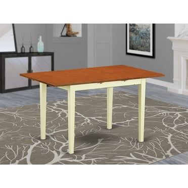 East West Furniture High Style Dining Room Kitchen Rectangular Table ...
