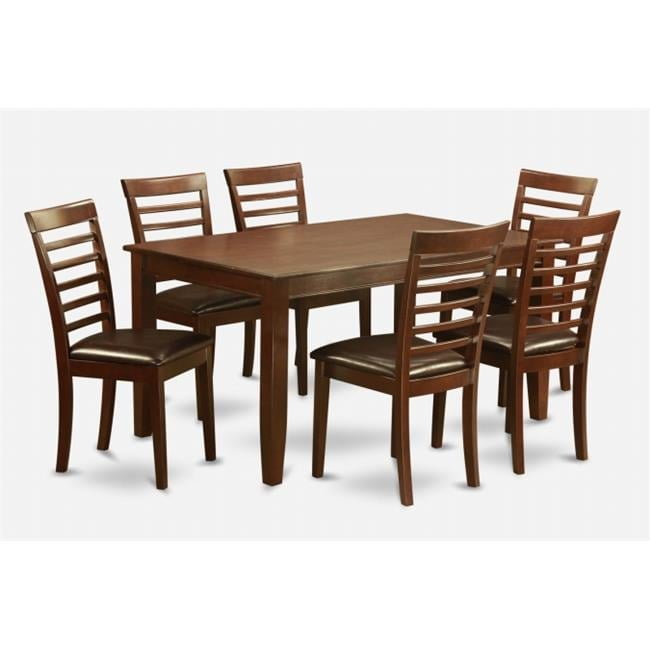 East West Furniture Dudley Dining Table Set - Mahogany - 36x60in ...