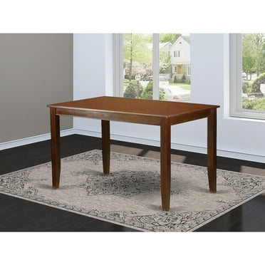 Vancouver rectangular round corner dining table with 17 in self storage ...