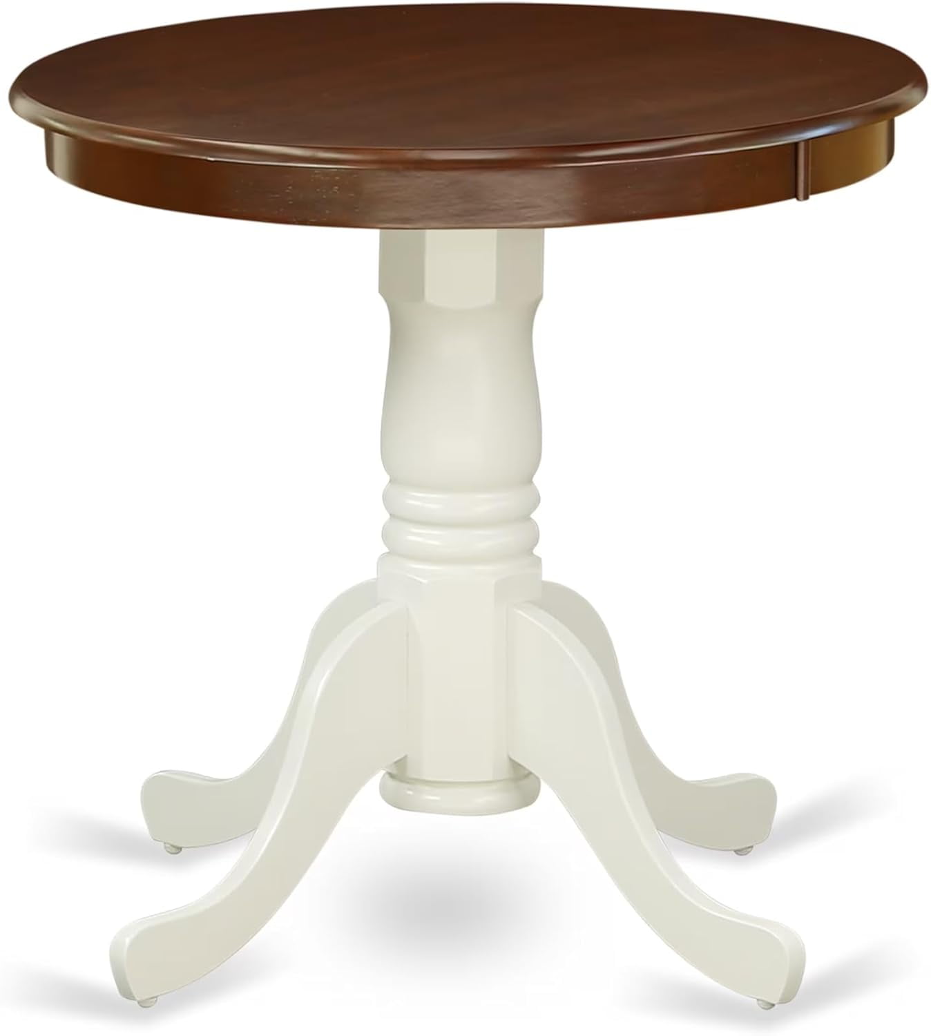 East West Furniture EMT-MLW-TP Eden Kitchen Table - a Round Dining ...