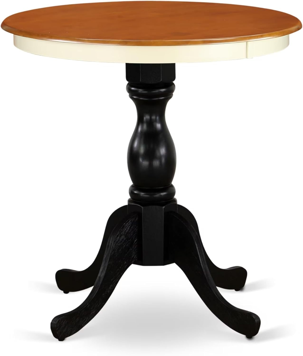 East West Furniture EST-WBL-TP Eden Modern Kitchen Table - a Round ...