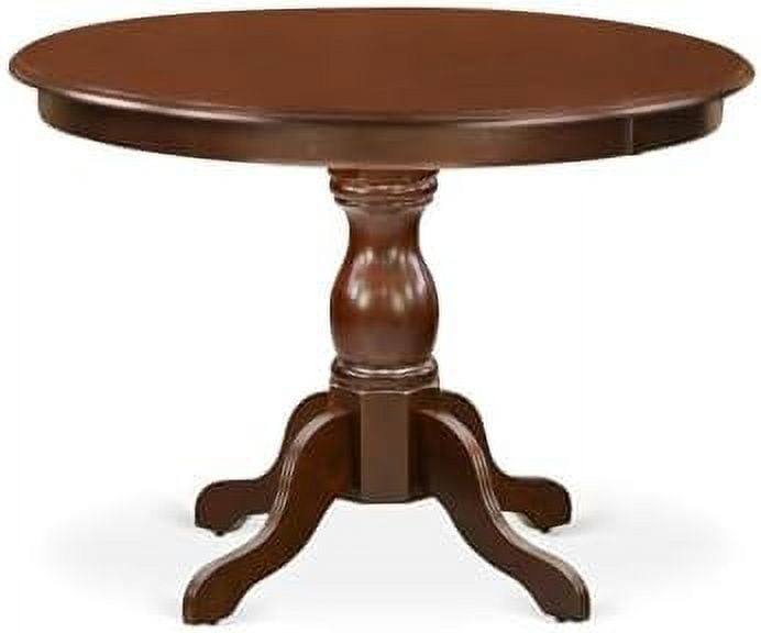East West Furniture HBT-MAH-TP Hartland Kitchen Table - a Round Dining ...