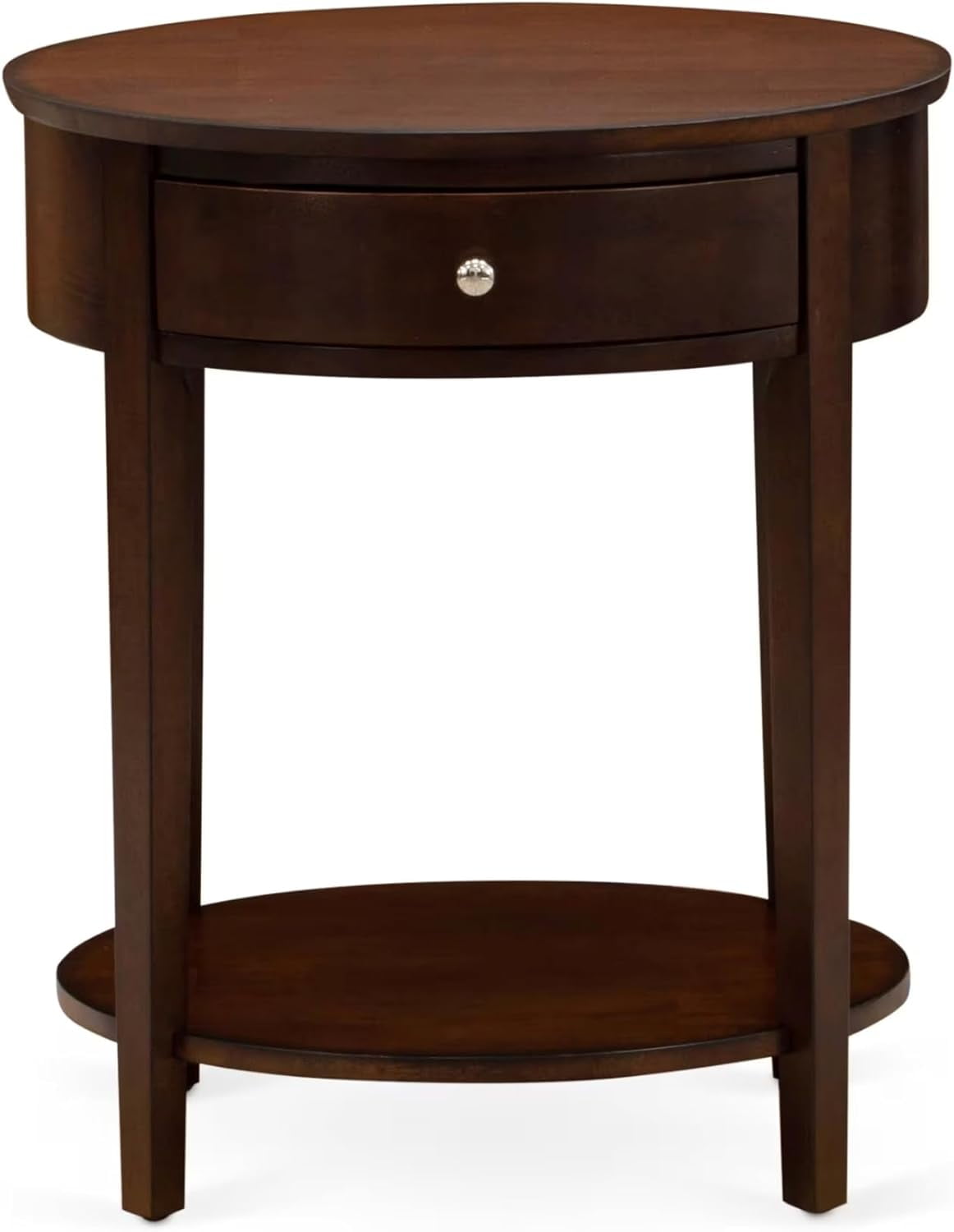 East West Furniture HI-0M-ET Wood End Table with 1 Mid Century Modern ...