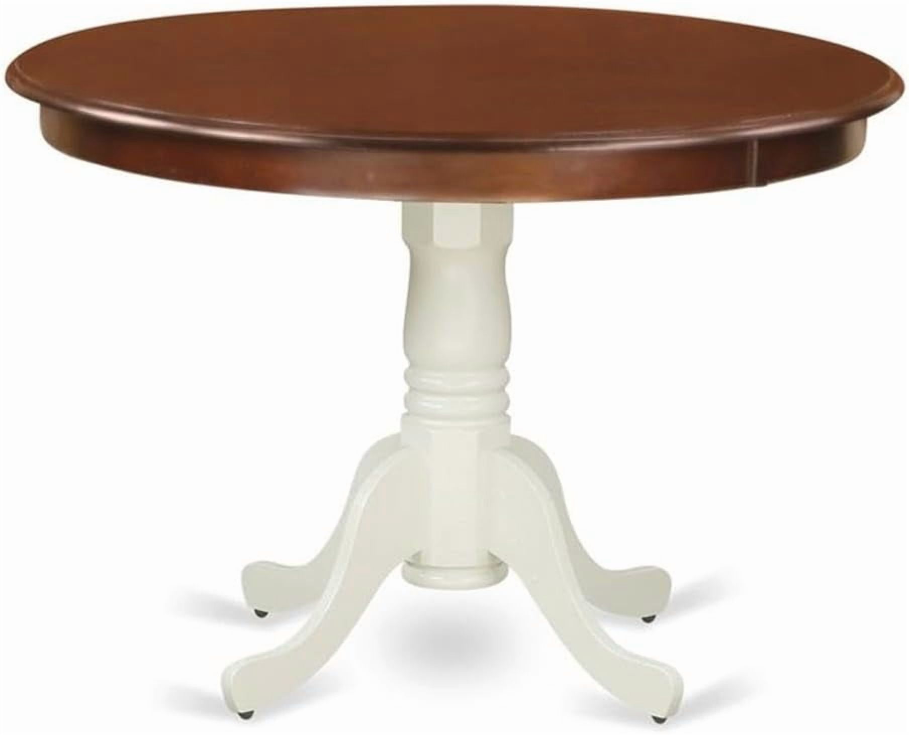 East West Furniture HLT-MLW-TP Hartland Dining Room Table - a Round ...