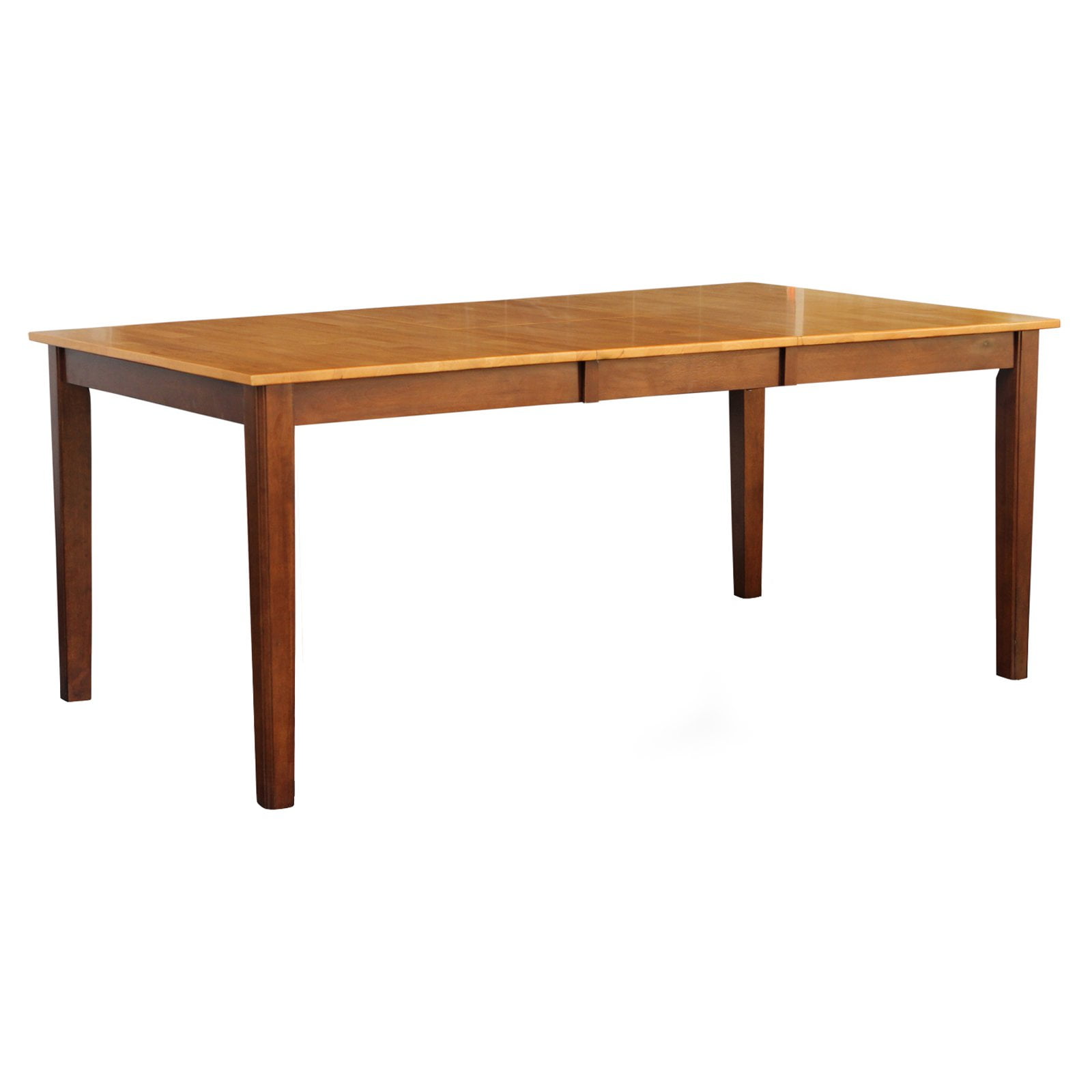 East West Furniture Henley Rectangular Dining Room Table With 18" Butterfly Leaf-Finish:Brown ...