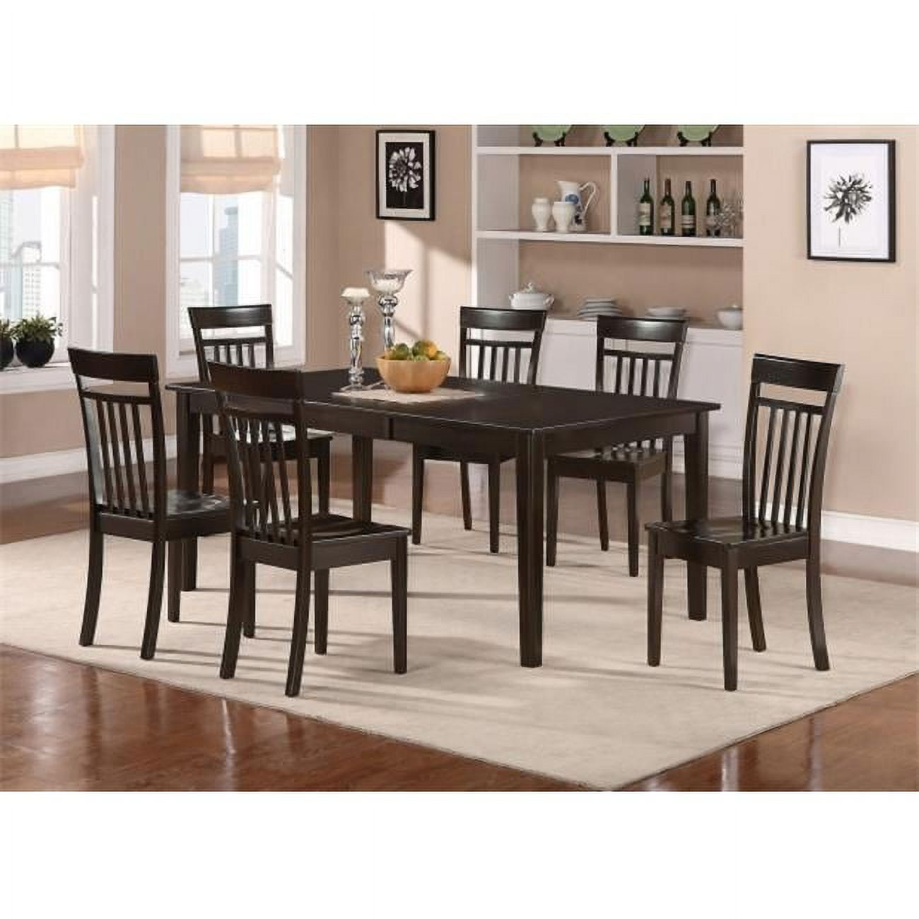 East West Furniture Henley 9PC Set- Rectangular Table With 18 in ...