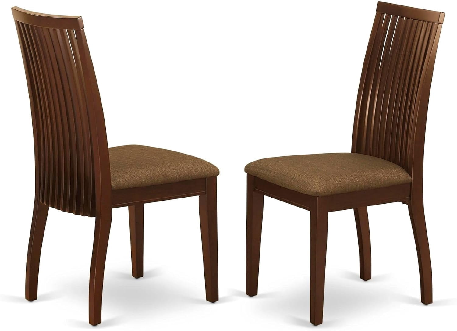 East West Furniture IPC-MAH-C Ipswich Dining Room Chairs - Linen Fabric ...