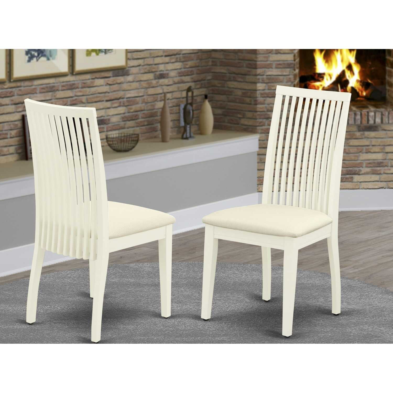 Dining Chair Linen White, IPC-LWH-C - Walmart.com