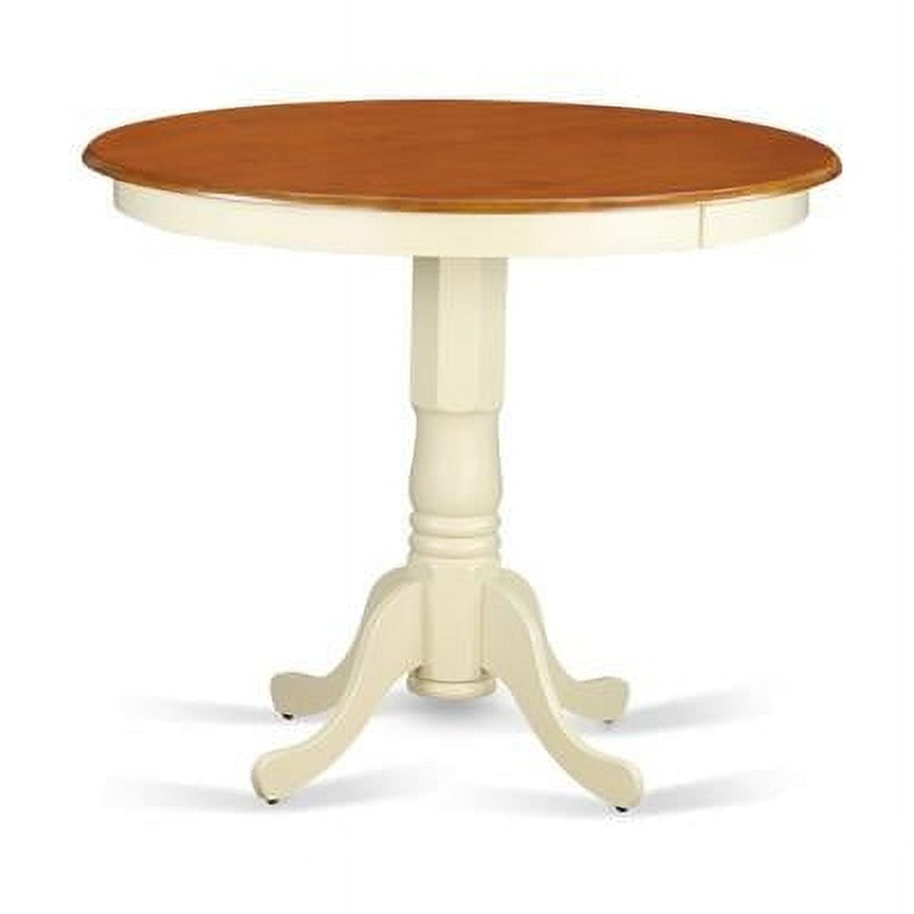 East West Furniture JAT-WHI-TP Counter Height Table, Buttermilk ...