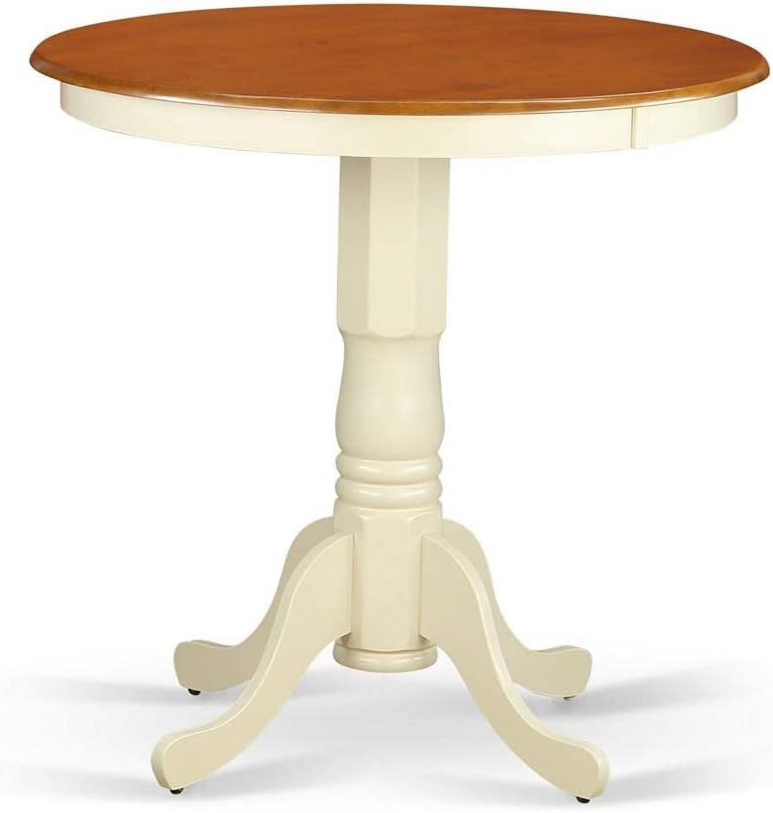 East West Furniture Jackson Counter Height Dining Round Dinner Table ...