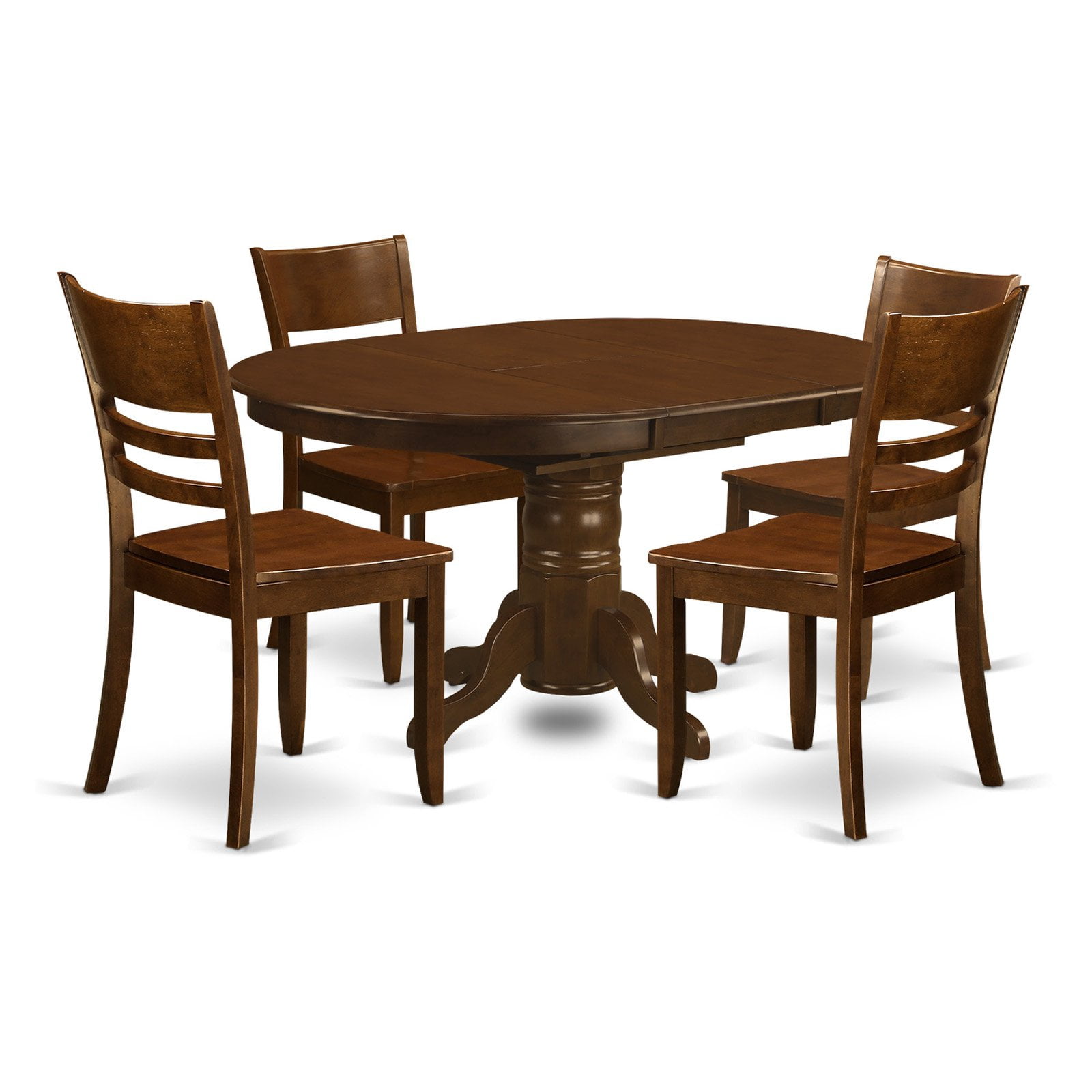 East West Furniture Kenley 5 Piece Mission Dining Table Set - Walmart.com