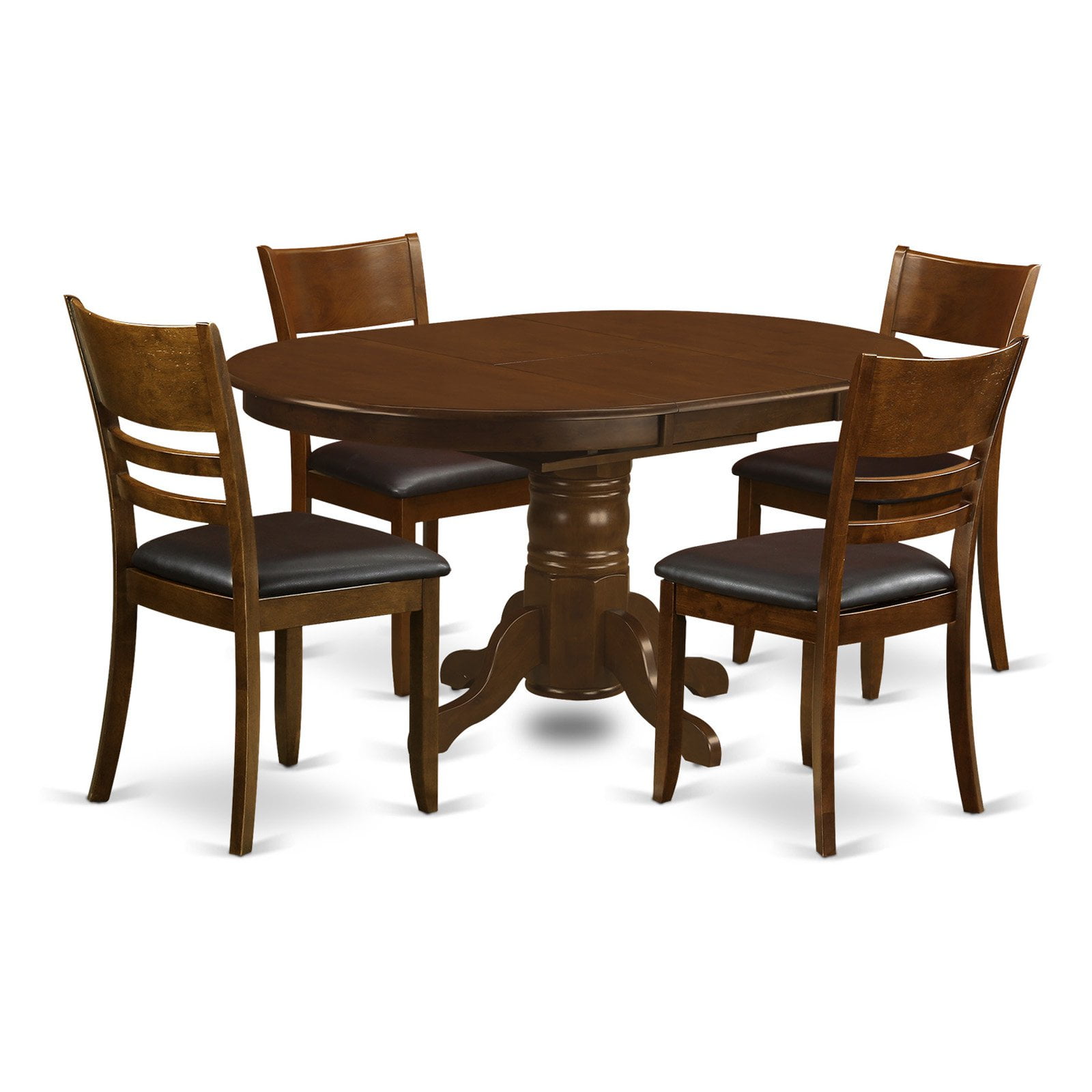 East West Furniture Kenley 5 Piece Mission Dining Table Set - Walmart.com