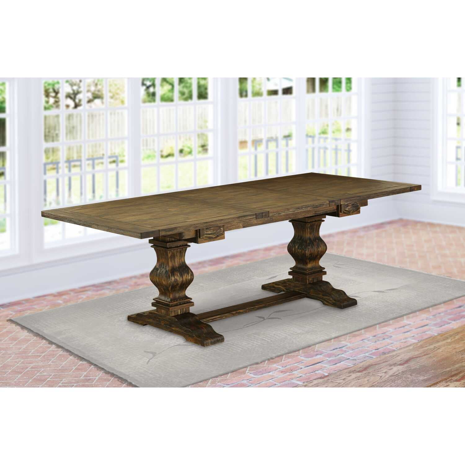 East West Furniture Table Top- Table Pedestal, LAT-07-TP - Walmart.com