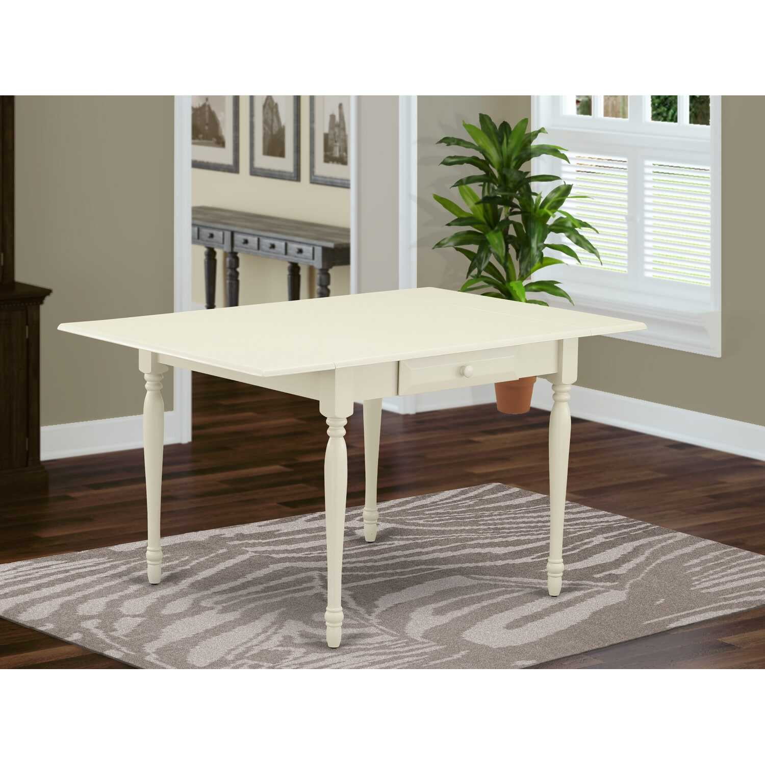 East West Furniture Dining Table Linen White, MZT-LWH-T - Walmart.com
