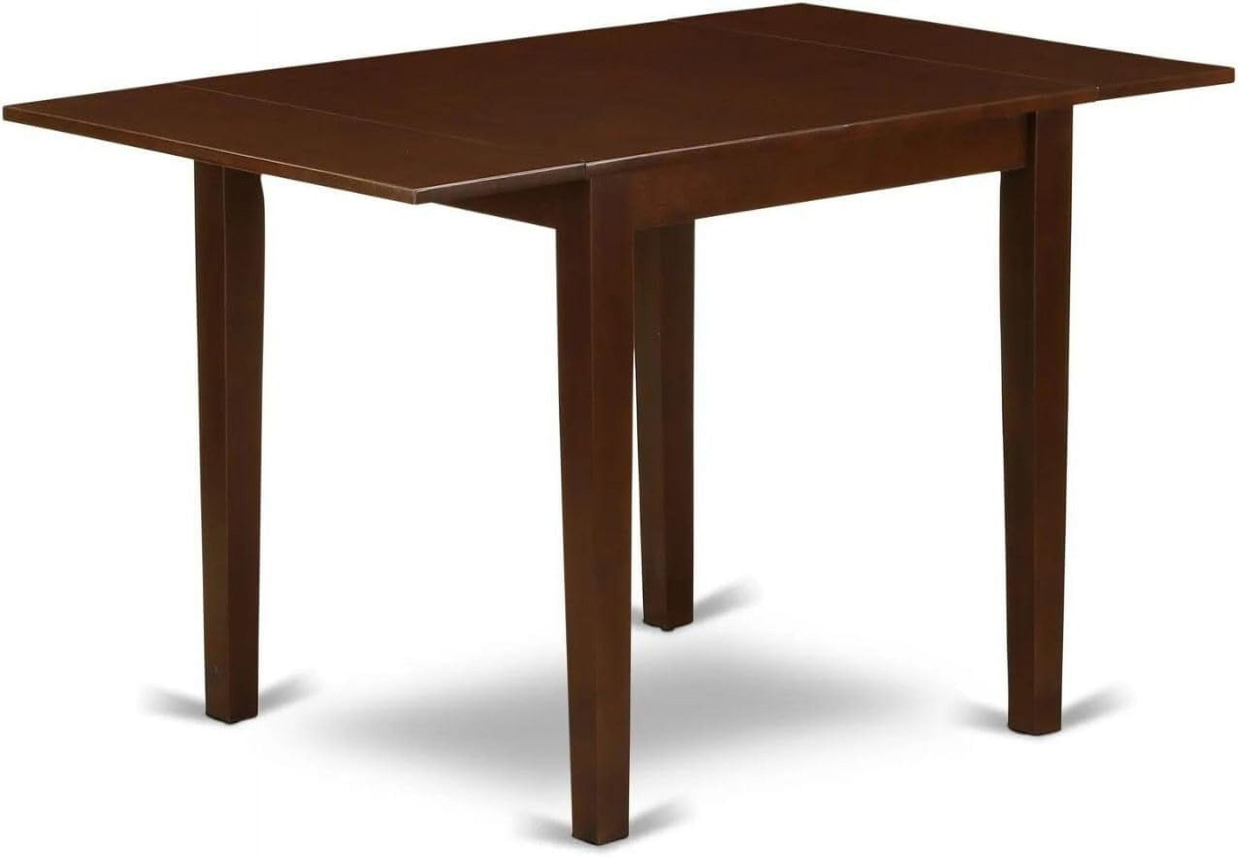 East West Furniture NDT-MAH-T Norden Kitchen Table - a Rectangle Dining ...