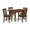 Microfiber Dining Set - One Kitchen Table & 4 Cushion Seat Chairs ...