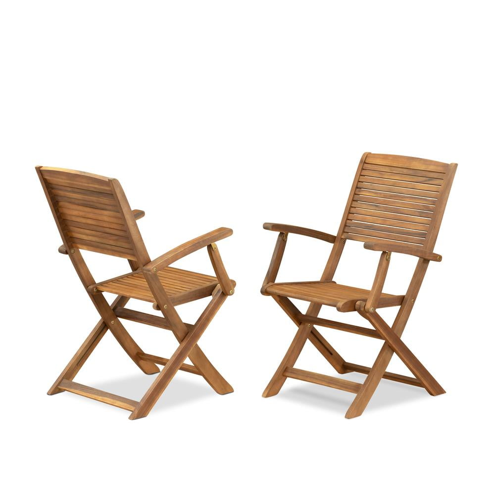 East West Furniture Modern Outdoor Patio Garden Side Wooden Patio ...