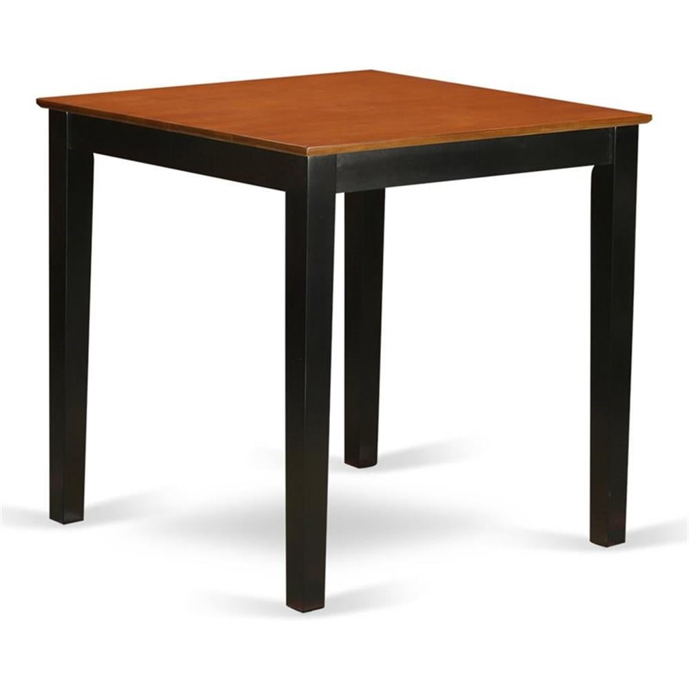 East West Furniture High Dining Style Kitchen Table, 36" Square Wood ...