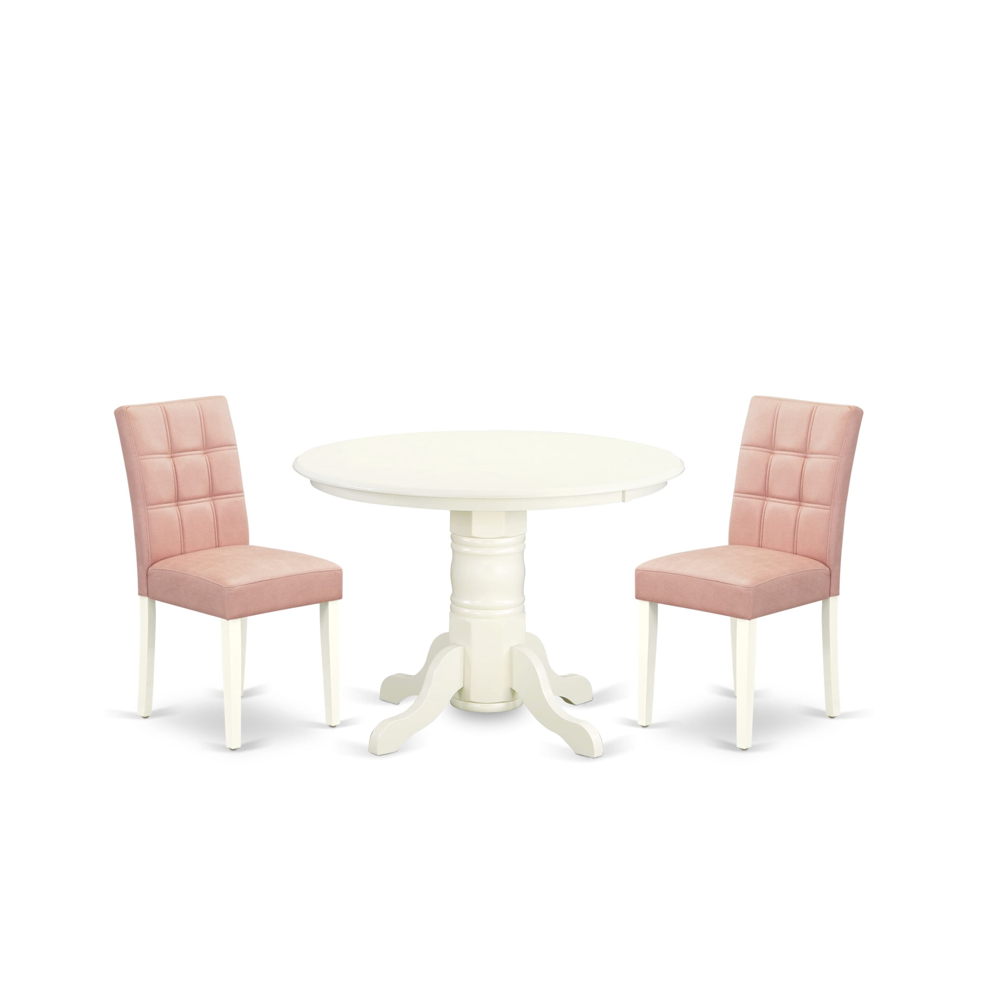 East West Furniture 3 Piece Dinner Table Set contain A Mid-Century ...