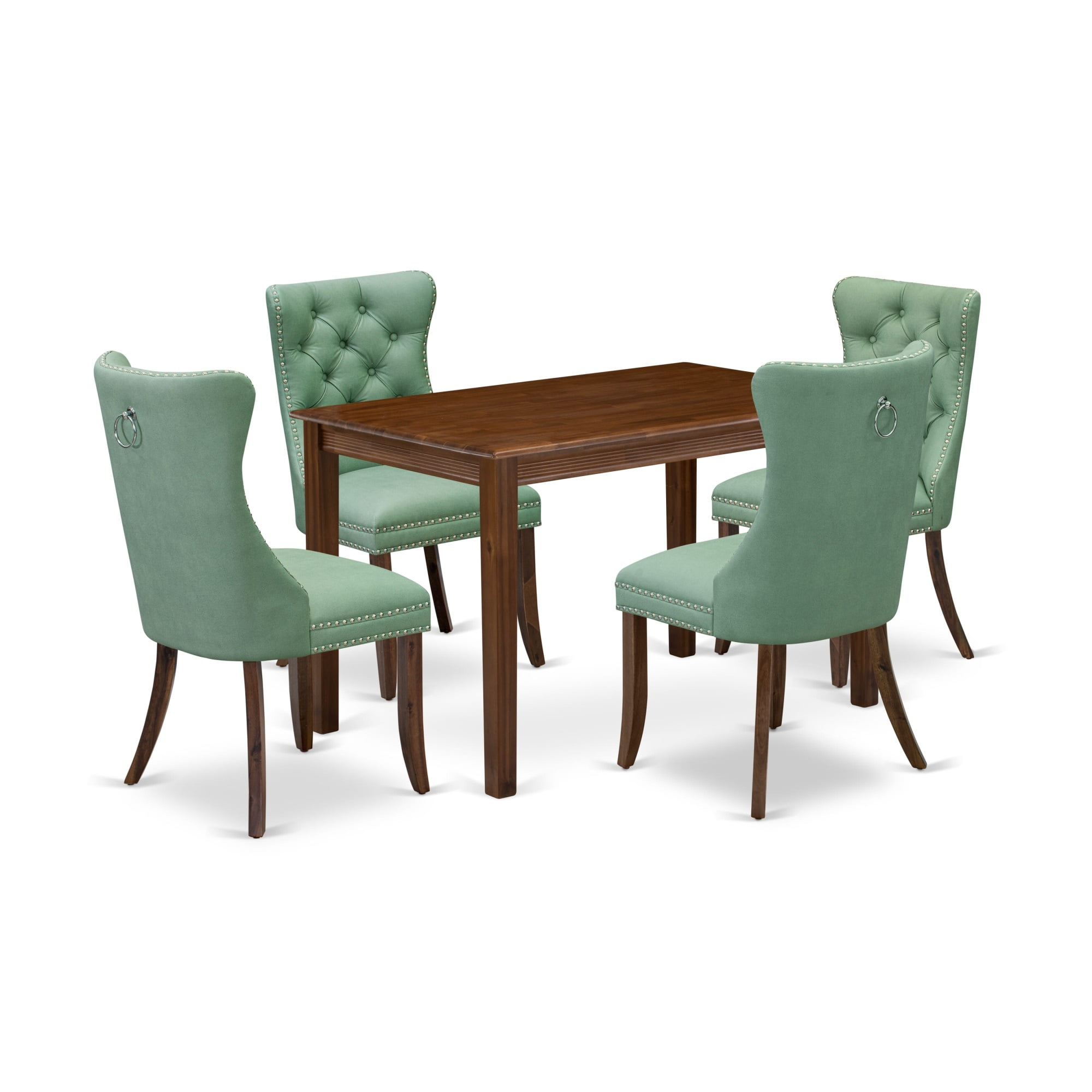 East West Furniture YADA5-AWA-22 5 Piece Dining Set for Small ...