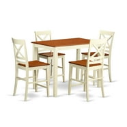 Signature Design by Ashley Wood Square Kitchen Table with Bar Stools ...
