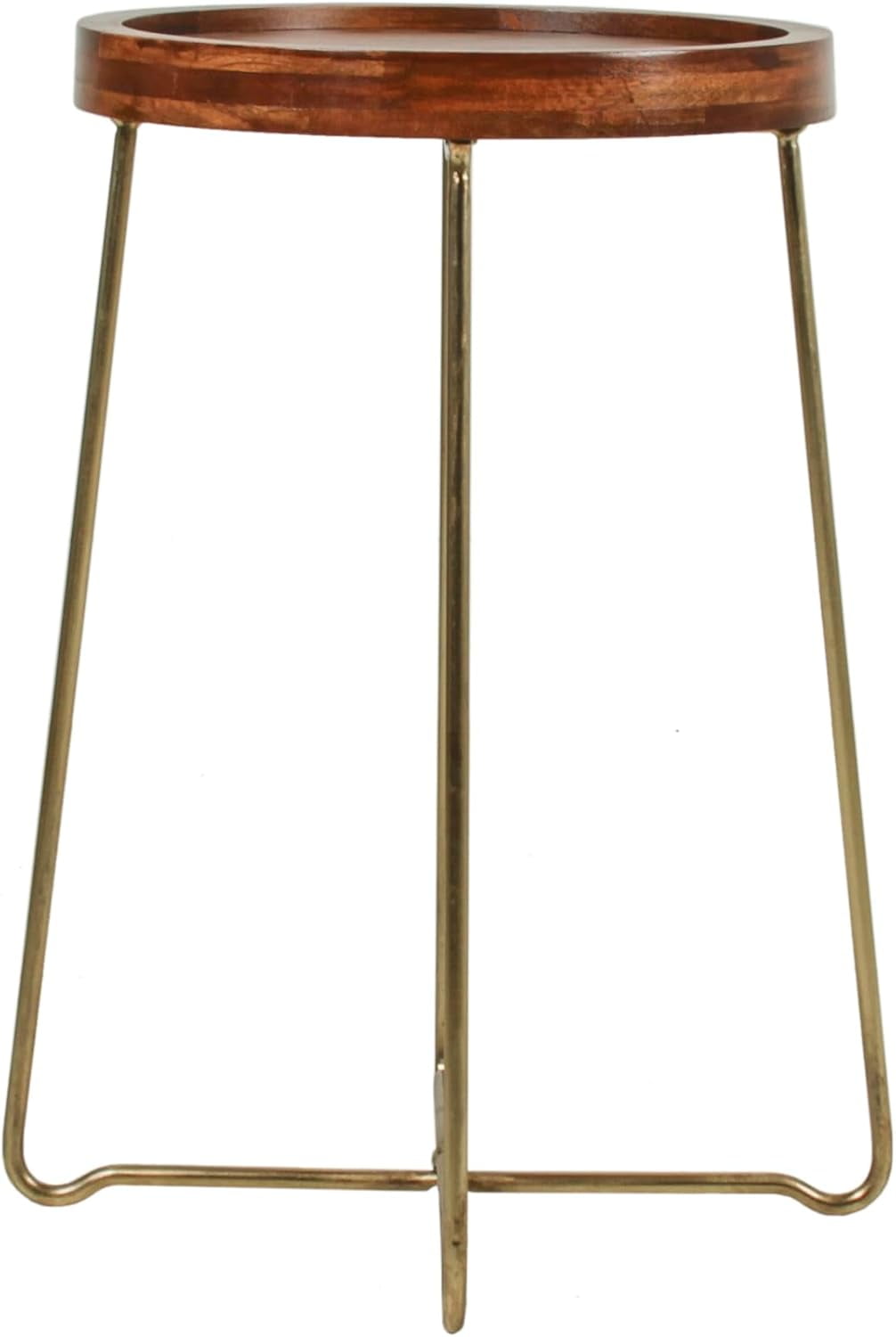 East at Main Aria Solid Mango Wood Tray Top Table (Side Table ...