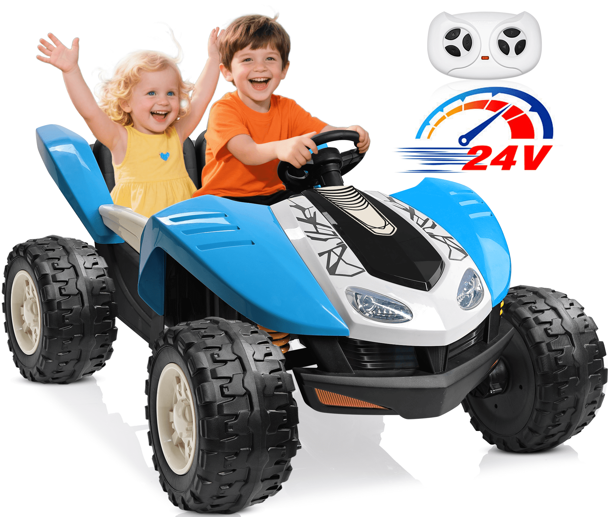 East doll 24V 2 Seater Ride On Car for Big Kids, 4X800W Power Ride On ...