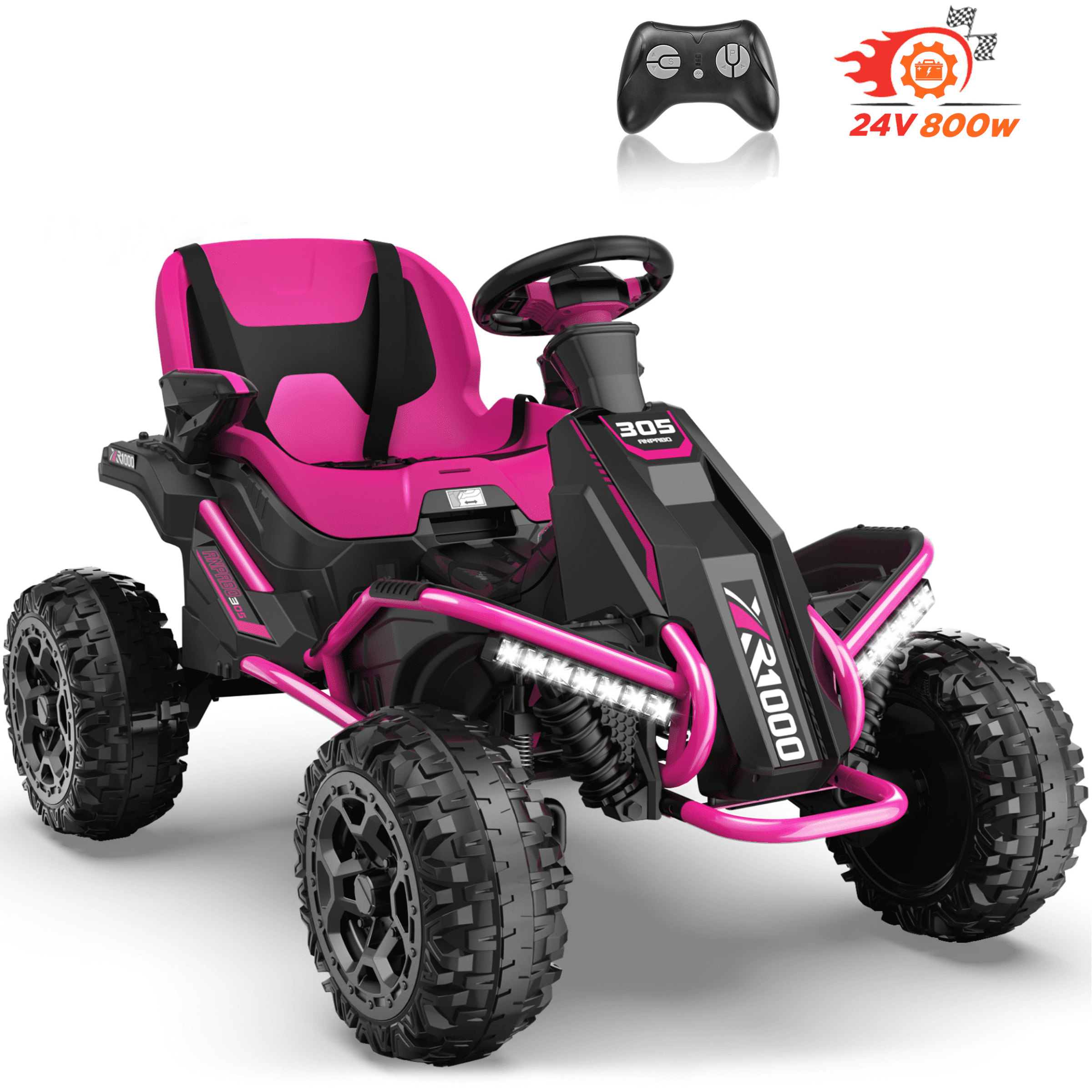 East doll 24V Electric Ride on Car for Kids 5-12, 4WD 800W Motors, Parent Remote, Pink - Walmart.com