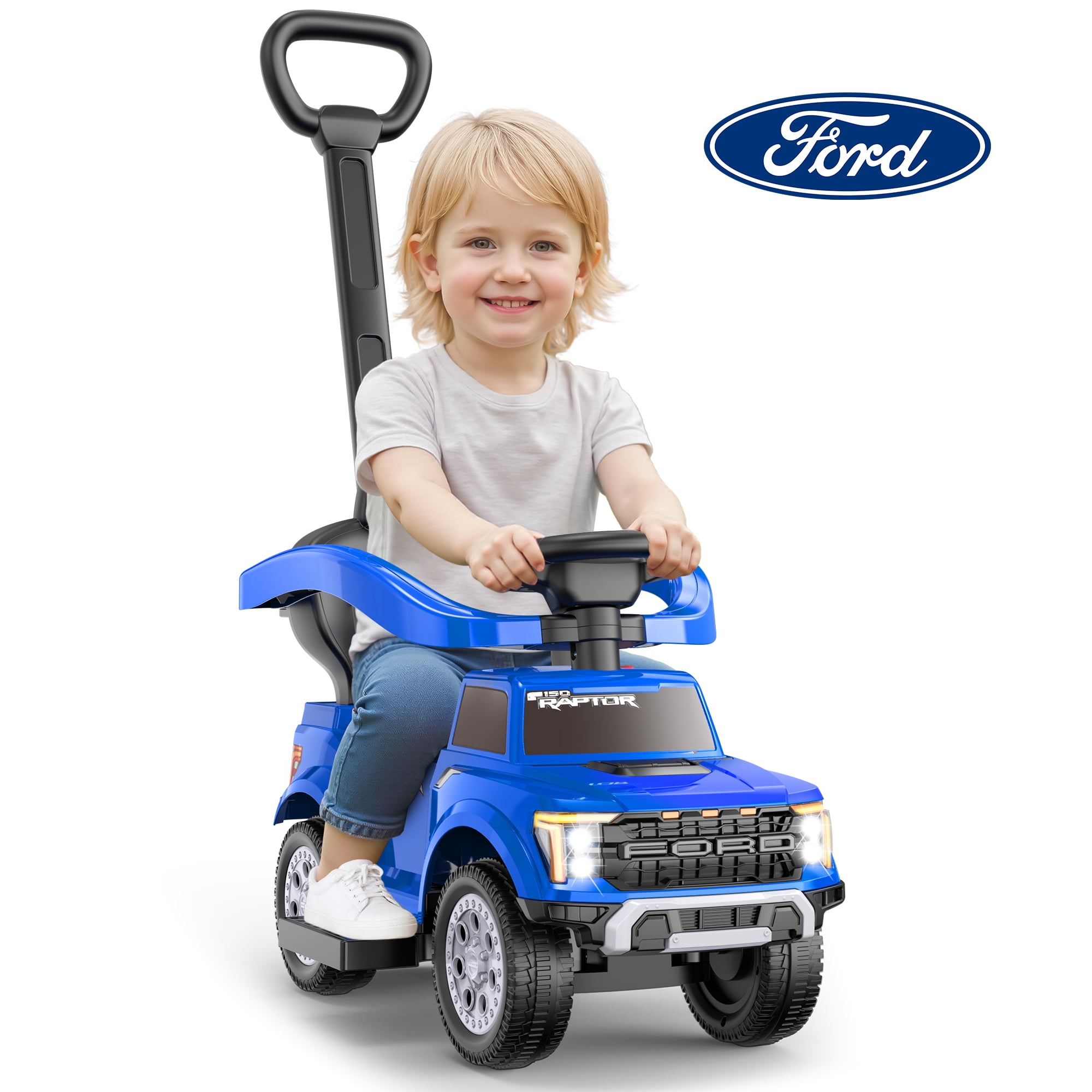 East doll 3 In 1 Push Car for Toddlers, Licensed Ford kid ride on toy ...