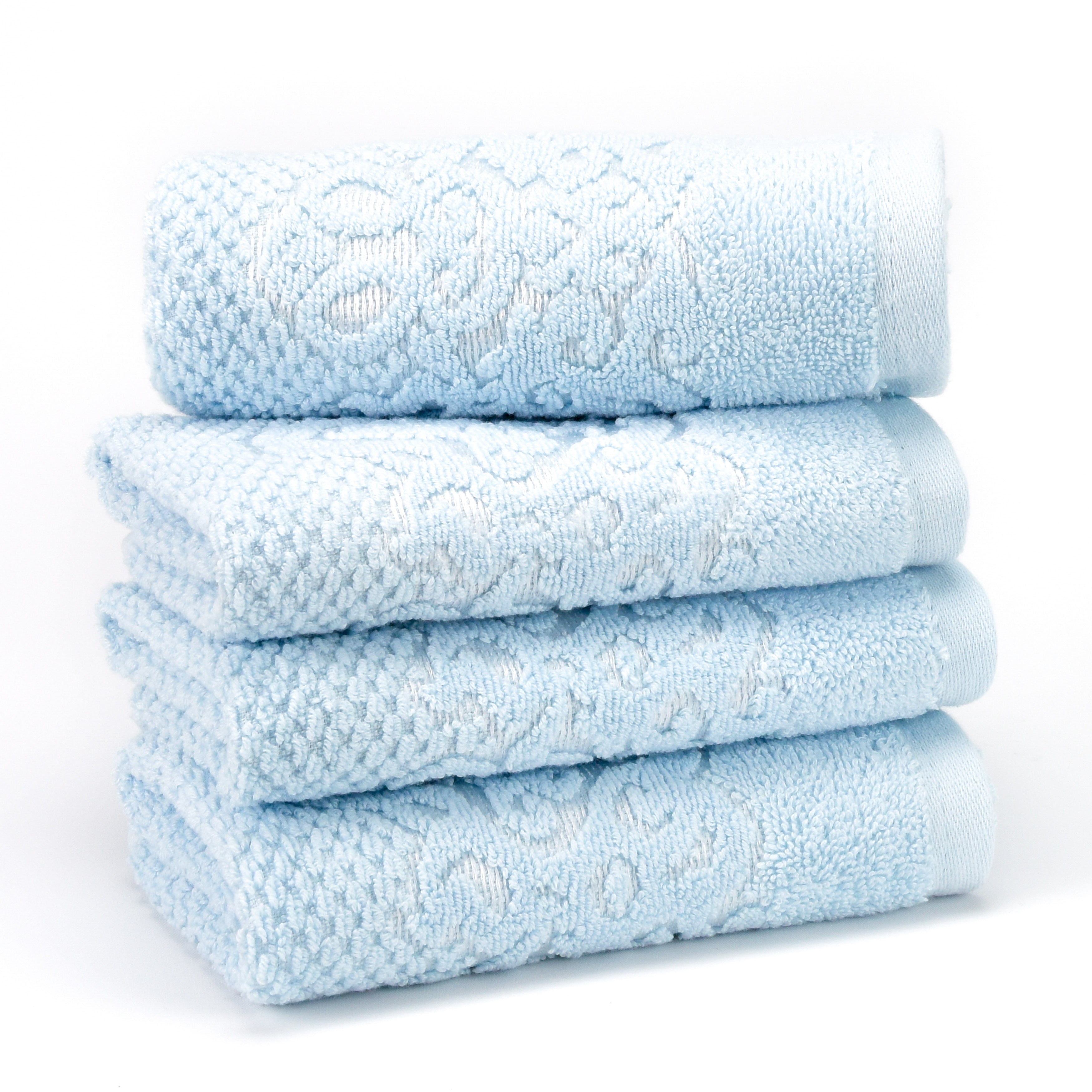 EastNBlue East'N Blue Galata Turkish Cotton Washcloth (Pack of 4) Ice ...