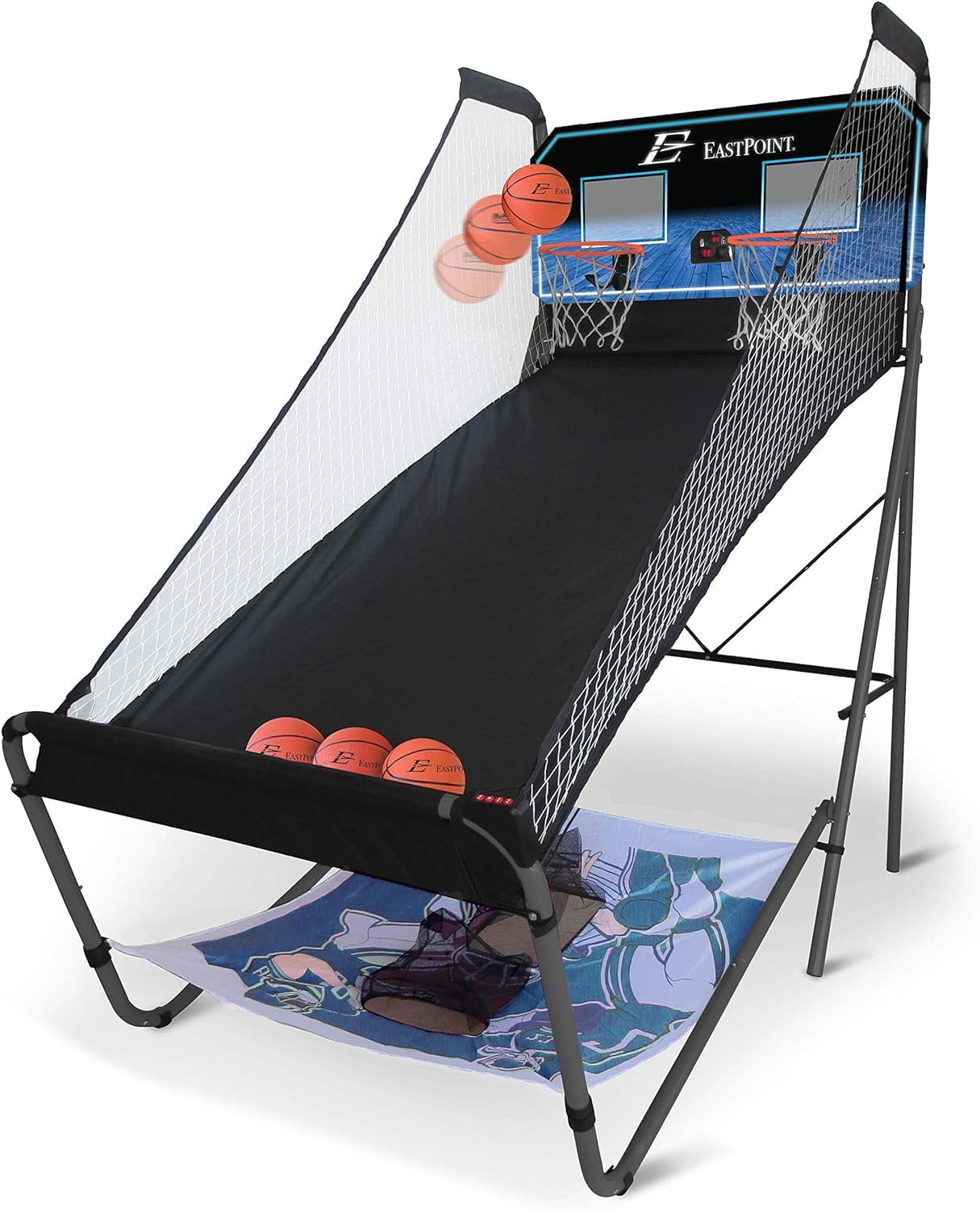 EastPoint Sports 3-in-1 Shoot, Pitch and Pass Indoor Basketball Hoop ...