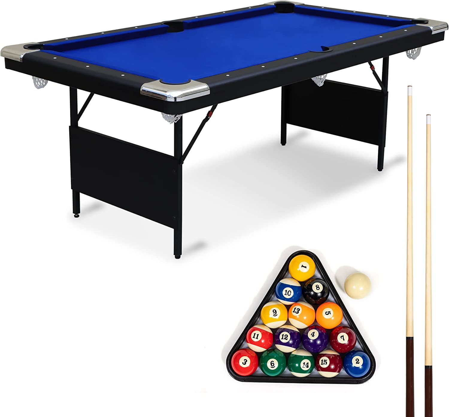 Brandclub - EastPoint Sports Easy Setup Folding Billiard Table - No ...