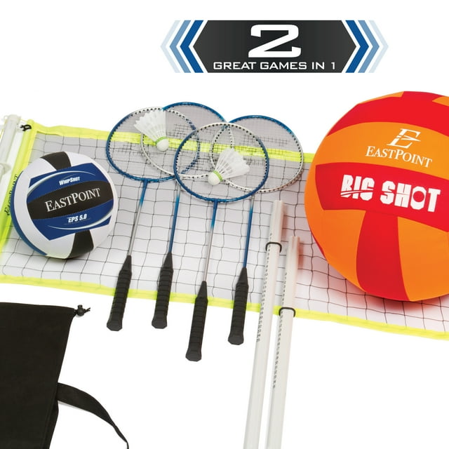 EastPoint Sports Volleyball Badminton - Adjustable Net Height 51 to 71 ...