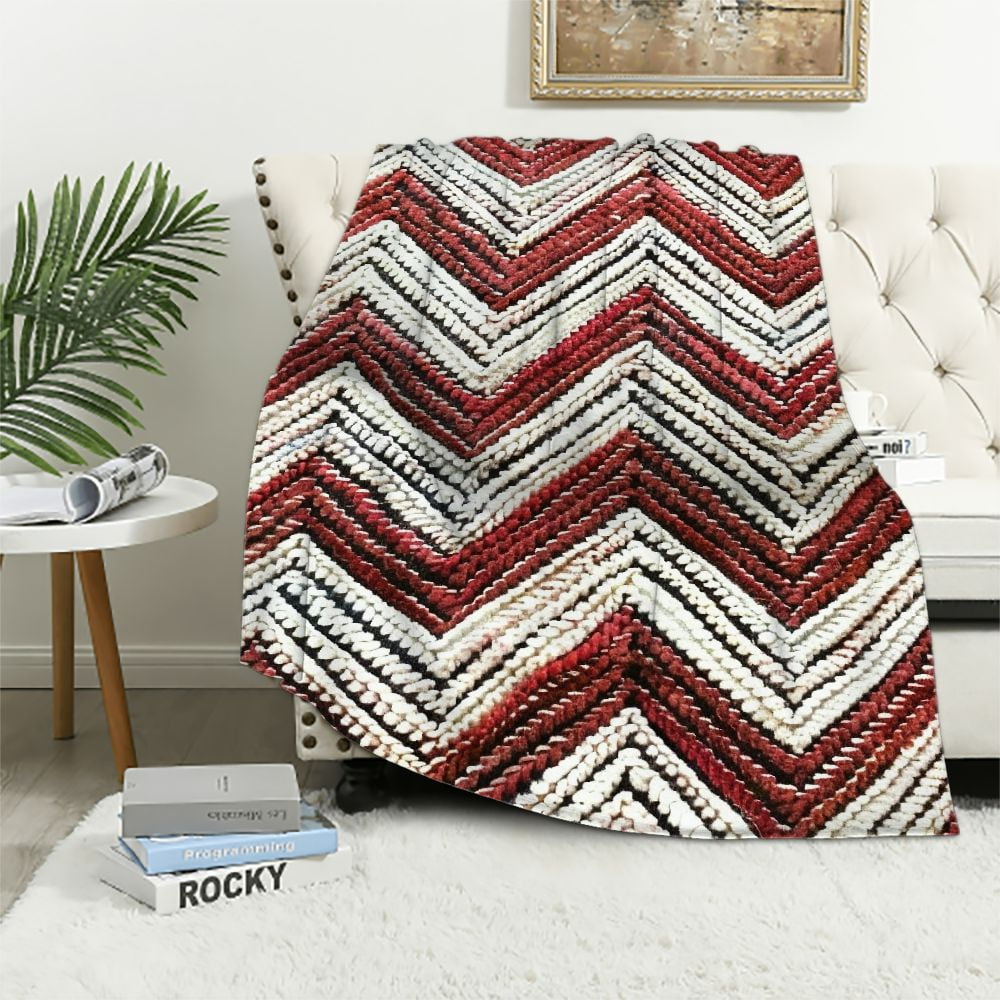 Lingy 100% Soft and Breathable Cotton Thermal Blanket Twin Red ...