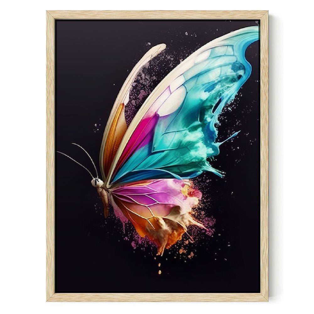 EastSmooth Abstract Butterfly Canvas Wall Art Colorful Butterfly ...