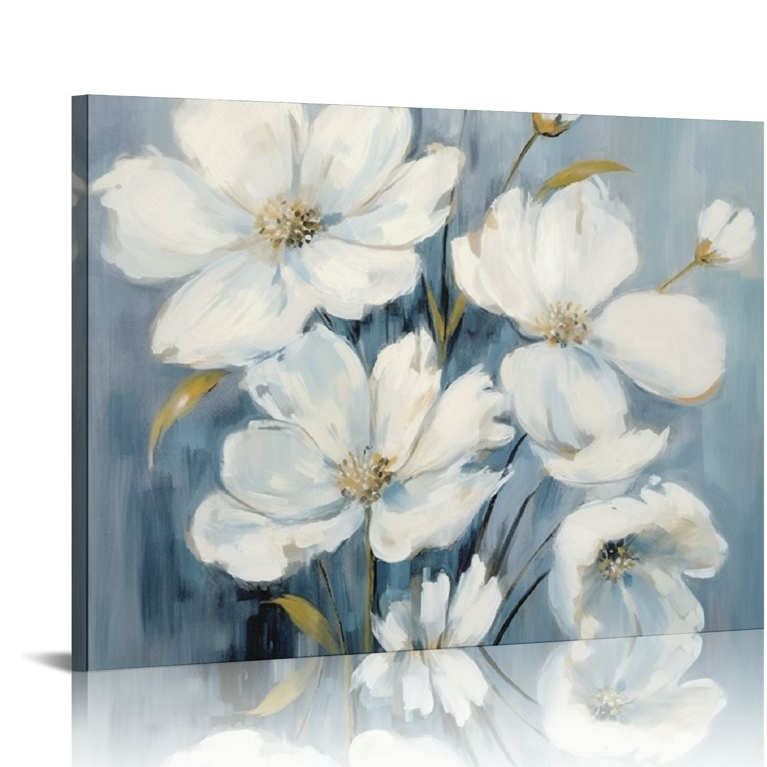 EastSmooth Abstract Flower Canvas Wall Art: Large Modern Watercolor ...