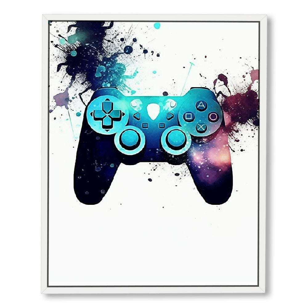 EastSmooth Abstract Gamepad Canvas Wall ArtVideo Game Art Print Video ...