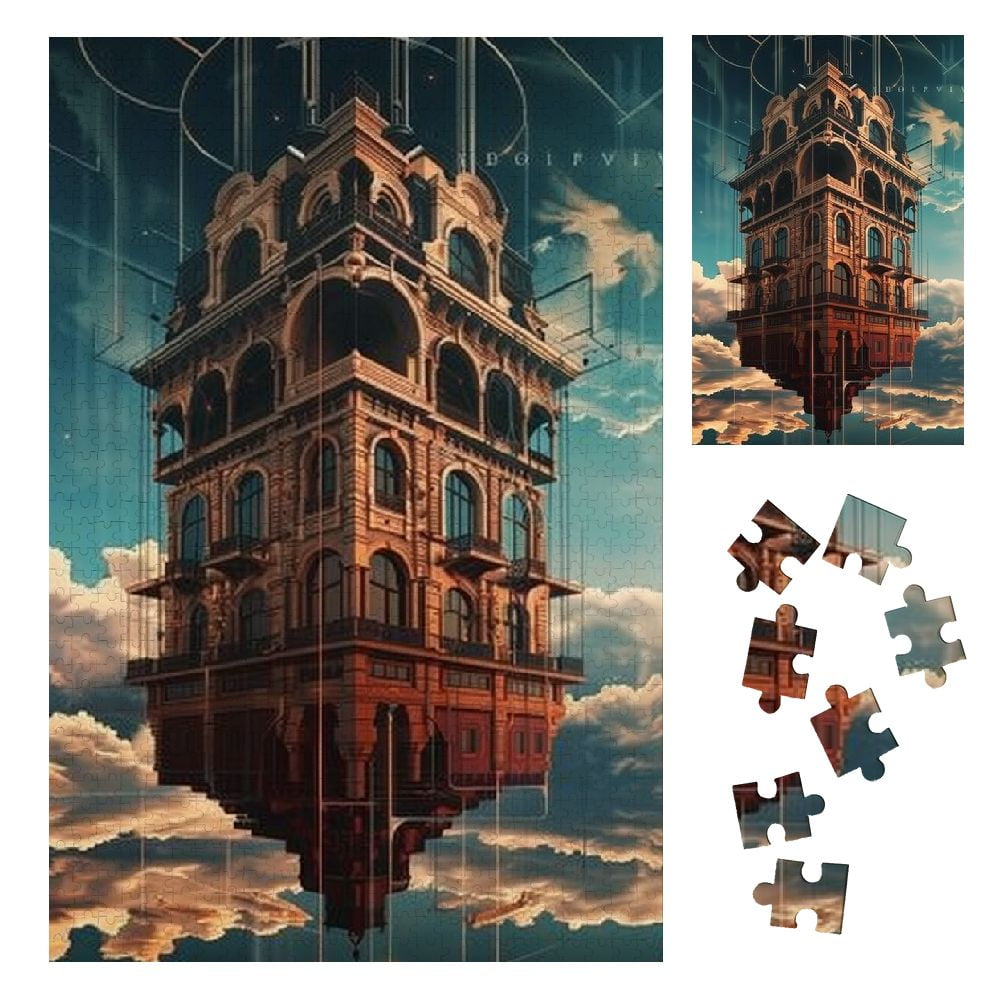 QCPP Beeple Solarpunk Poster Art Wooden Jigsaw Puzzle Vertical ...