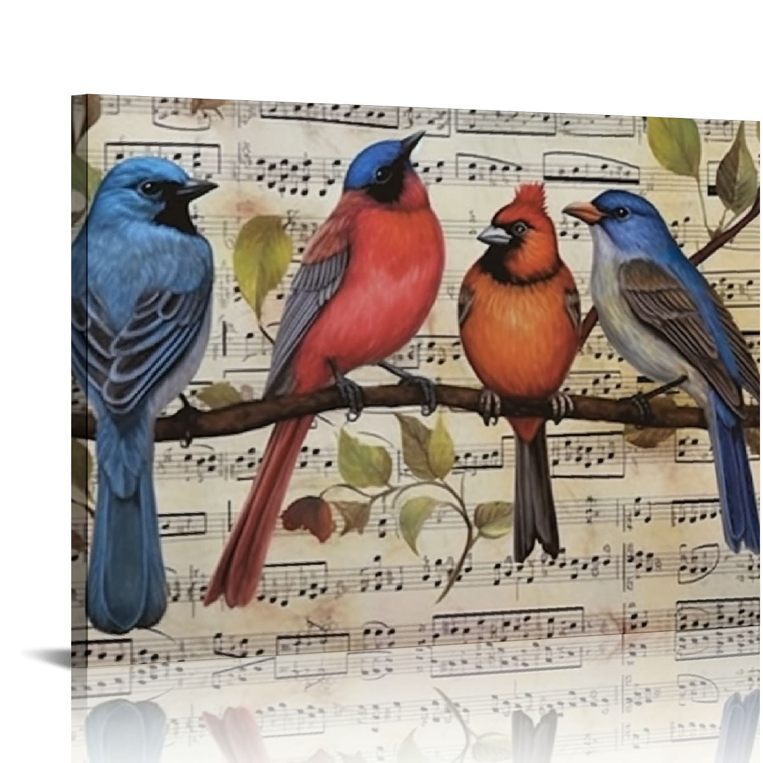 EastSmooth Birds Wall Art Farmhouse Cardinal Hummingbird Pictures Wall ...