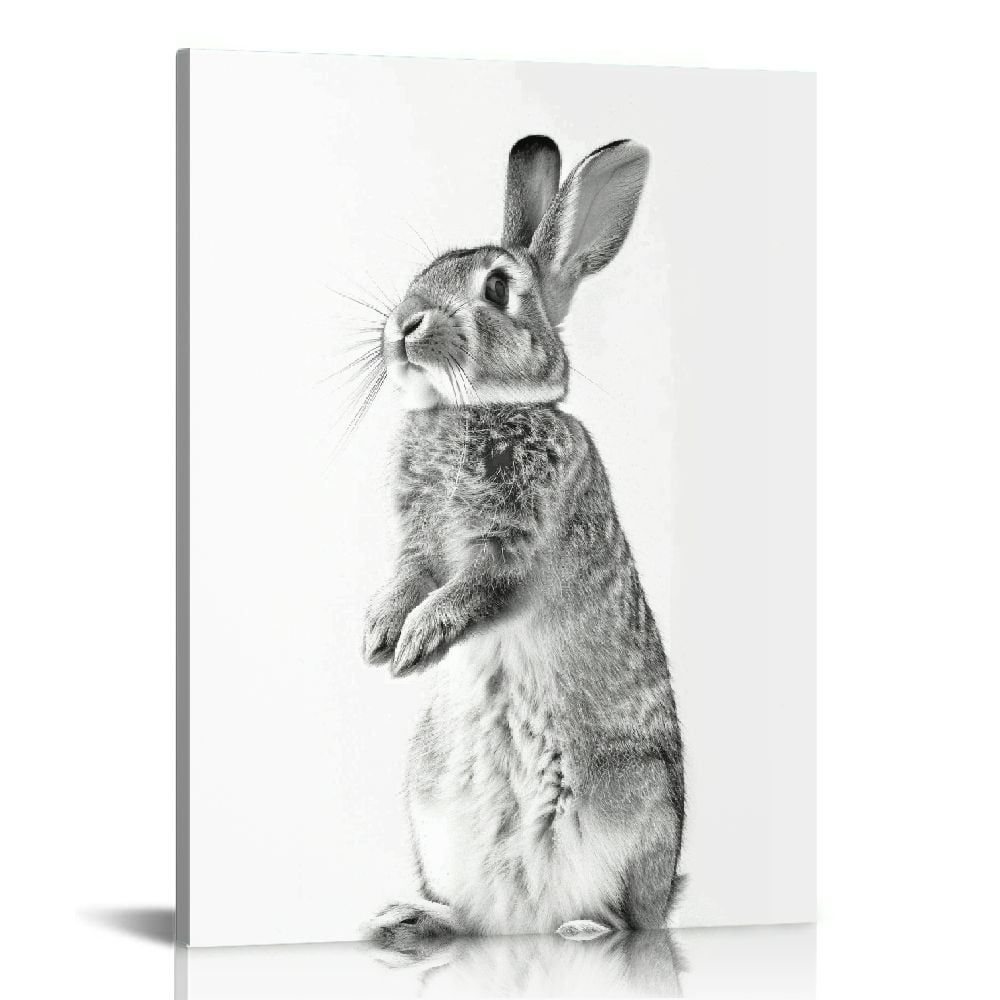 EastSmooth Black And White Abstract Wall Art Canvas Nordic Painting ...