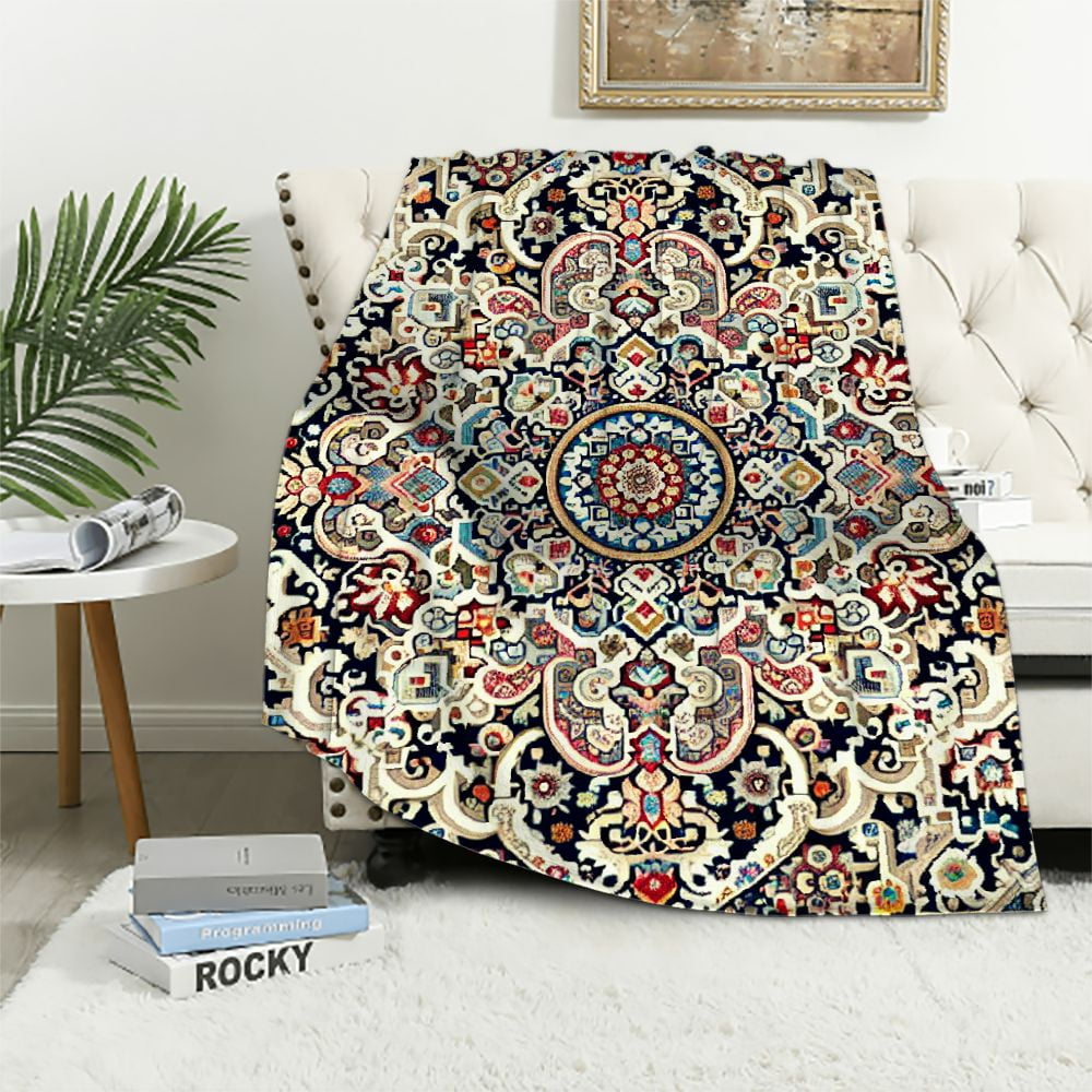 EastSmooth Bohemian Blanket Vintage Throw Blanket for Couch Bohemian ...