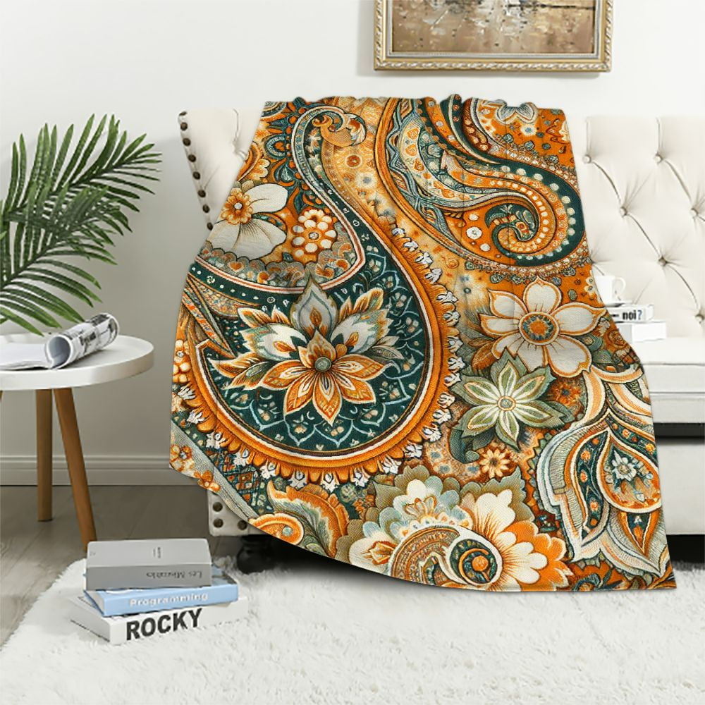 EastSmooth Boho Throw Blanket for Bed - 100% Cotton Ultra Soft Rustic ...