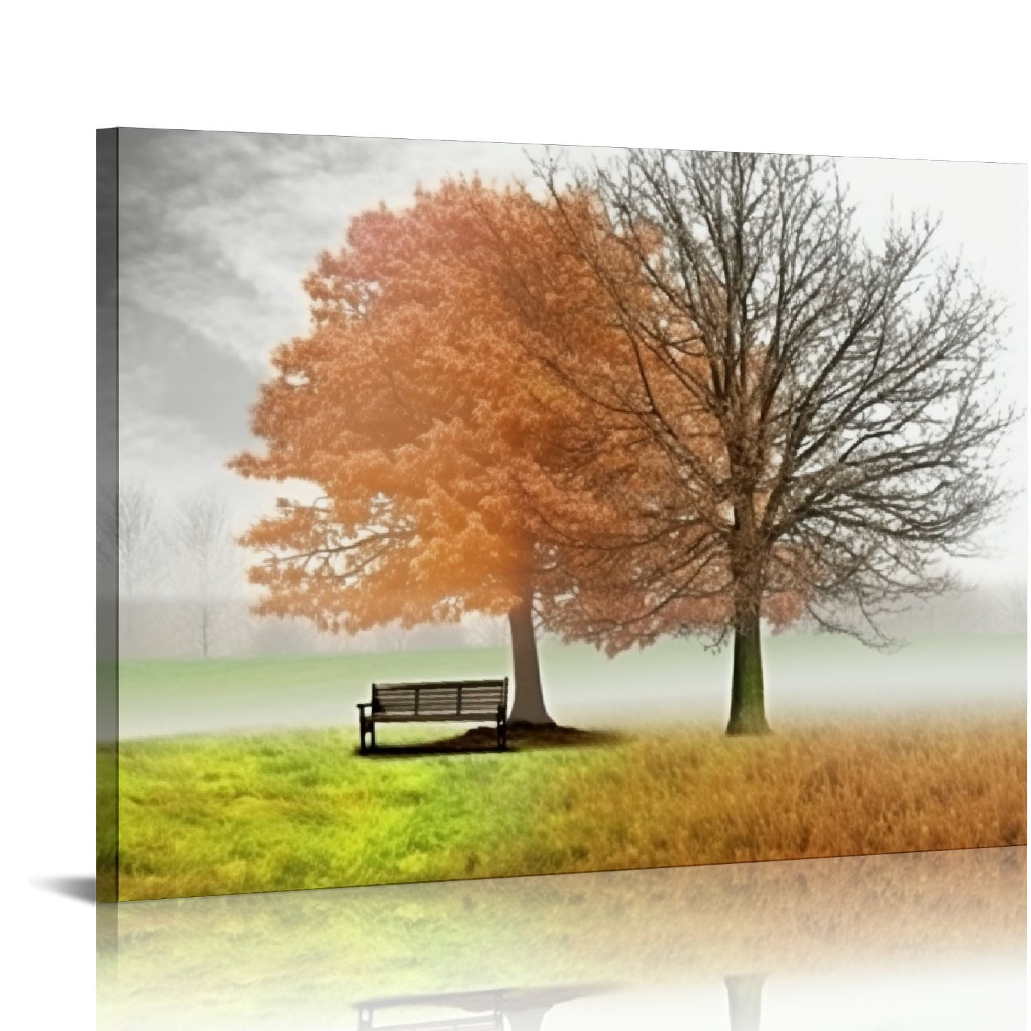 EastSmooth Canvas Prints Wall Art Decor Four Seasons Tree Picture ...