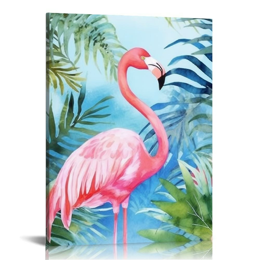 EastSmooth Canvas Wall Art Flamingo Wall Art Boho Decor for Bedroom ...